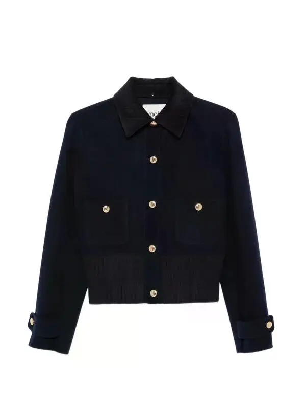 Maje Button-up Wool-blend Jacket