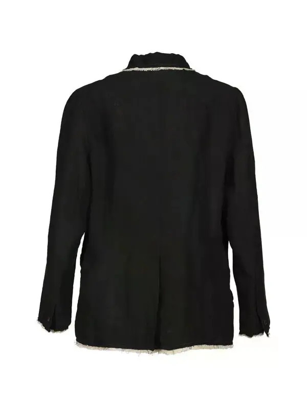 POST ARCHIVE FACTION Drifter Raw-edge Linen Jacket