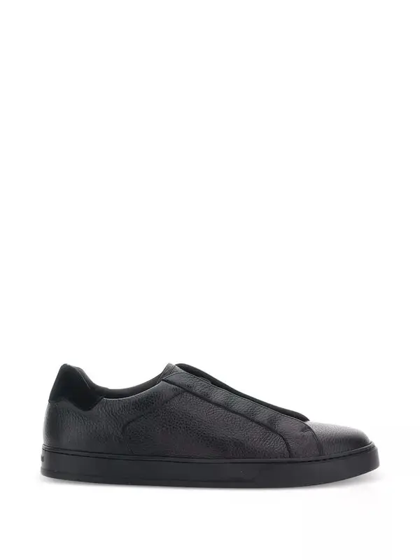 DOUCAL'S Spencer Grainy-leather Sneakers