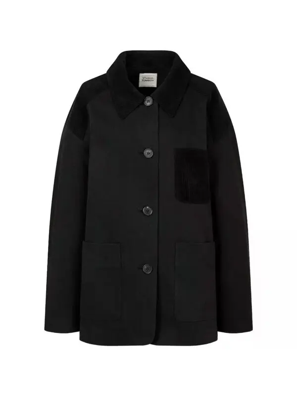 STUDIO TOMBOY Corduroy-panelled Patch-pocket Jacket