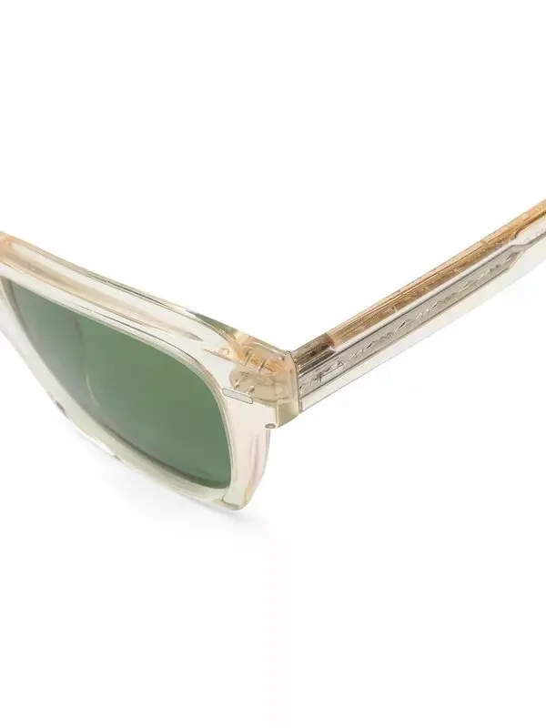 Oliver Spencer Square-frame Tinted Sunglasses - Green