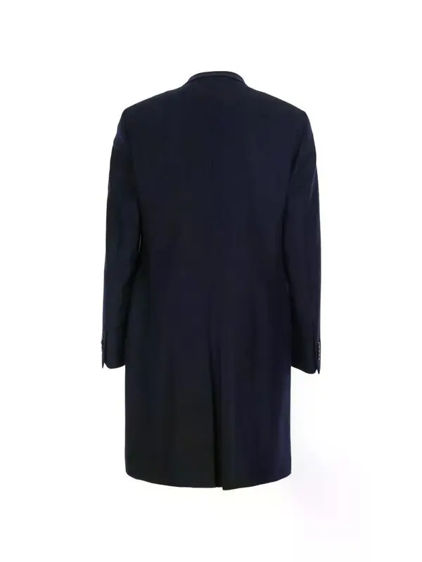Giorgio Armani Diagonal-weave Single-breasted Coat