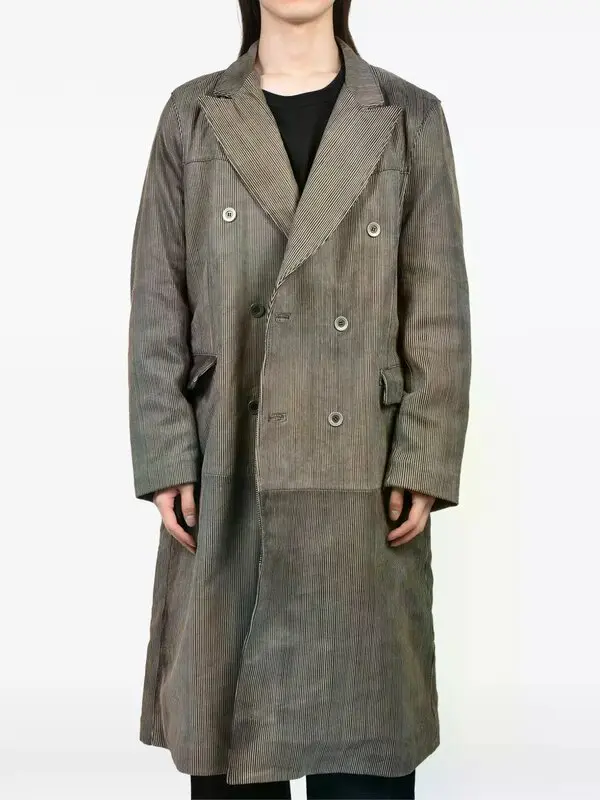 NO/FAITH STUDIOS Double-breasted Leather Coat