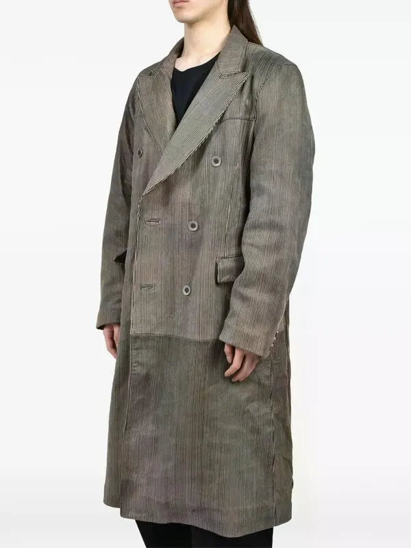 NO/FAITH STUDIOS Double-breasted Leather Coat