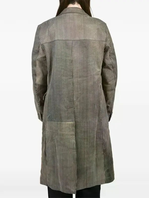 NO/FAITH STUDIOS Double-breasted Leather Coat