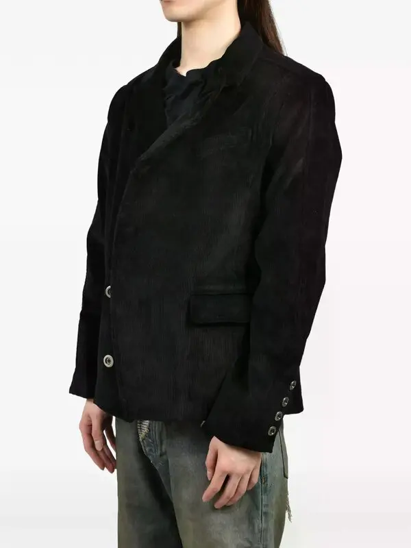 NO/FAITH STUDIOS Asymmetric Corduroy-texture Blazer
