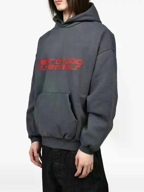 ESSENTIALS Logo-print Cotton Hoodie