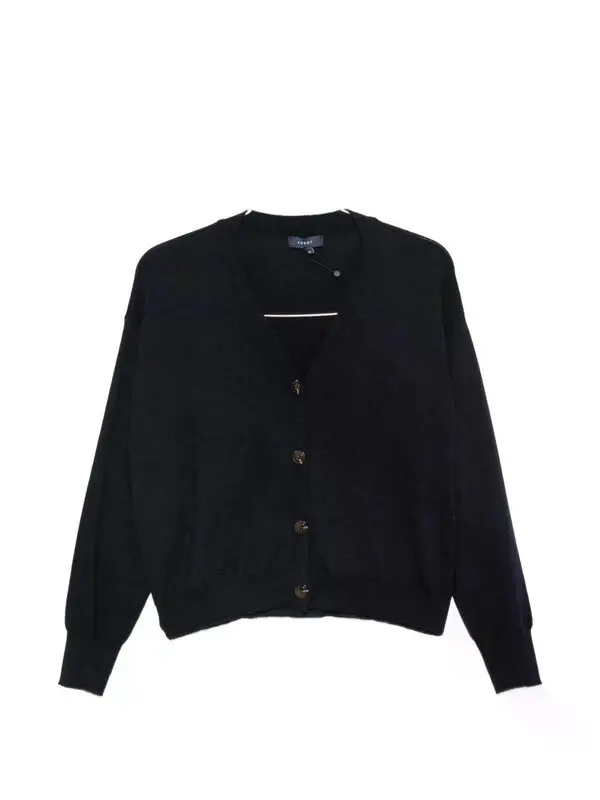 Soeur V-neck Merino Cardigan - Blue