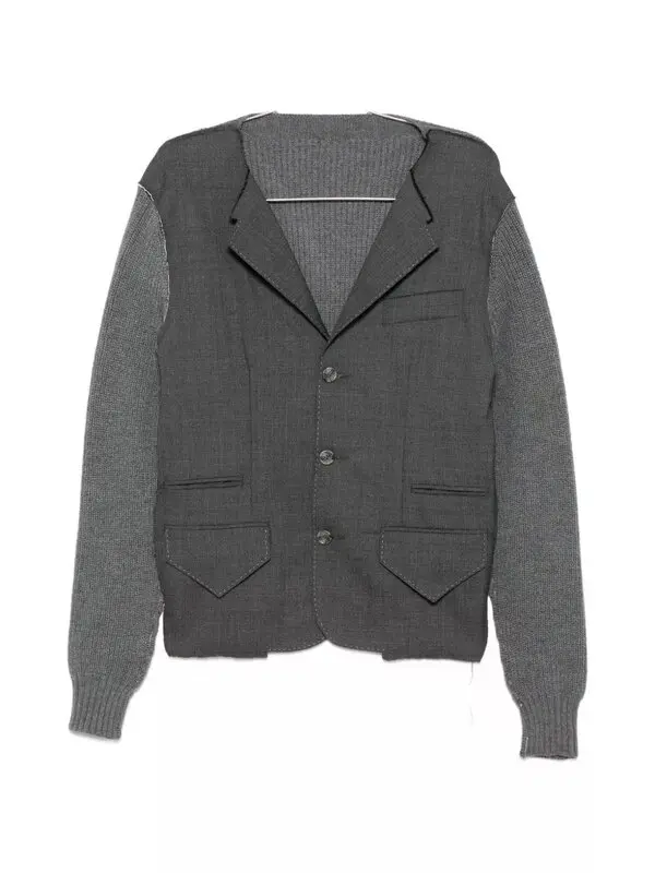 SONIA CARRASCO Panelled Raw-edge Blazer