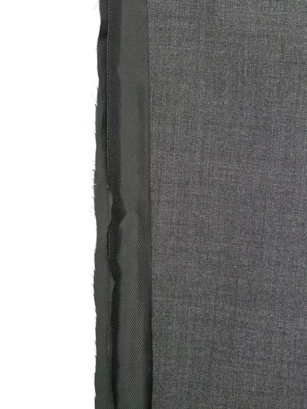 SONIA CARRASCO Frayed Side-stripe Straight-leg Trousers