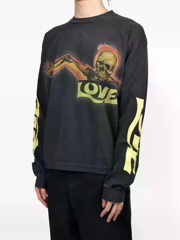 JUN/NAKAYAMA Graphic-print Long-sleeve T-shirt