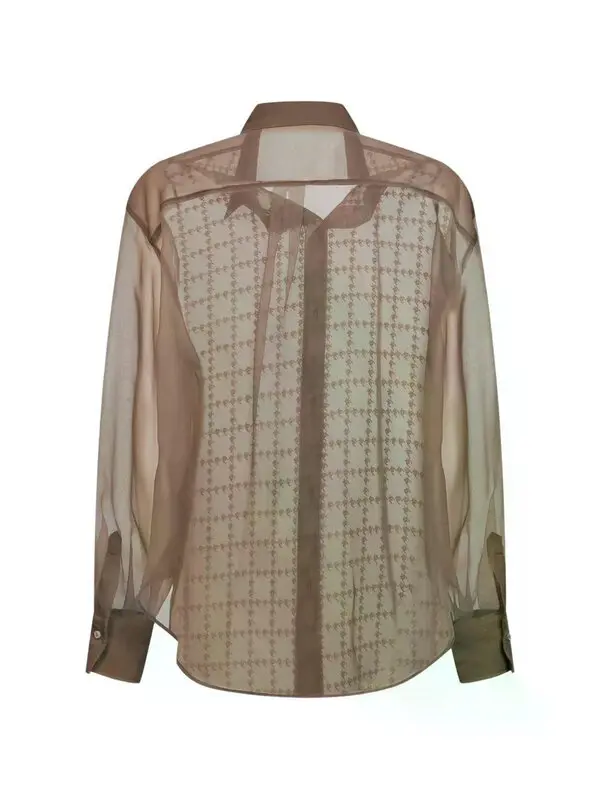 Brunello Cucinelli Sequin-embroidered Check Silk Shirt