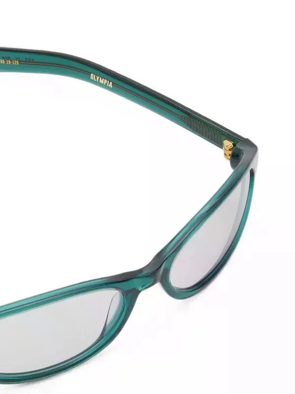 FLATLIST Olympia Oval-frame Sunglasses - Green