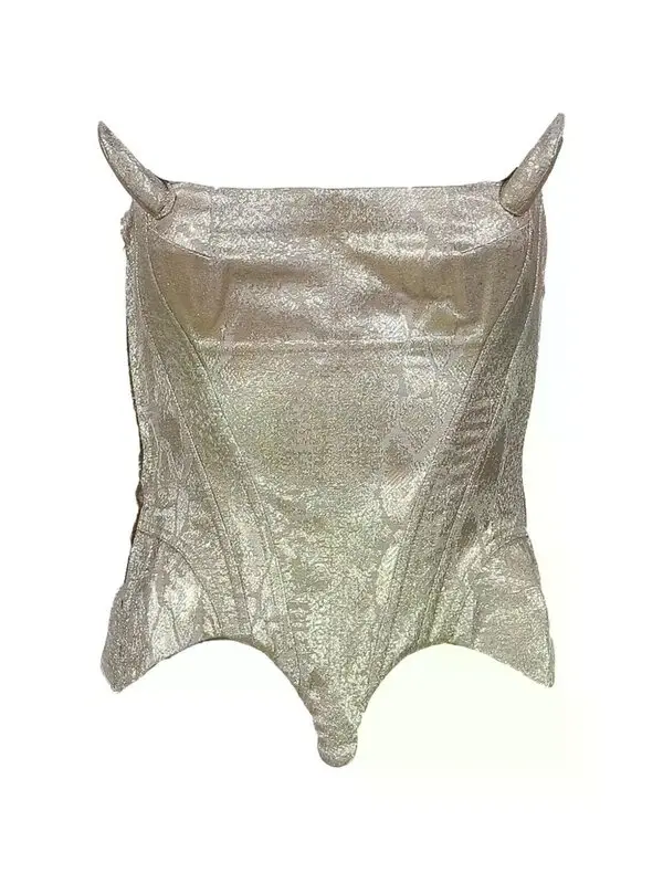 NΦ DRESS Devil Horn Brocade Corset