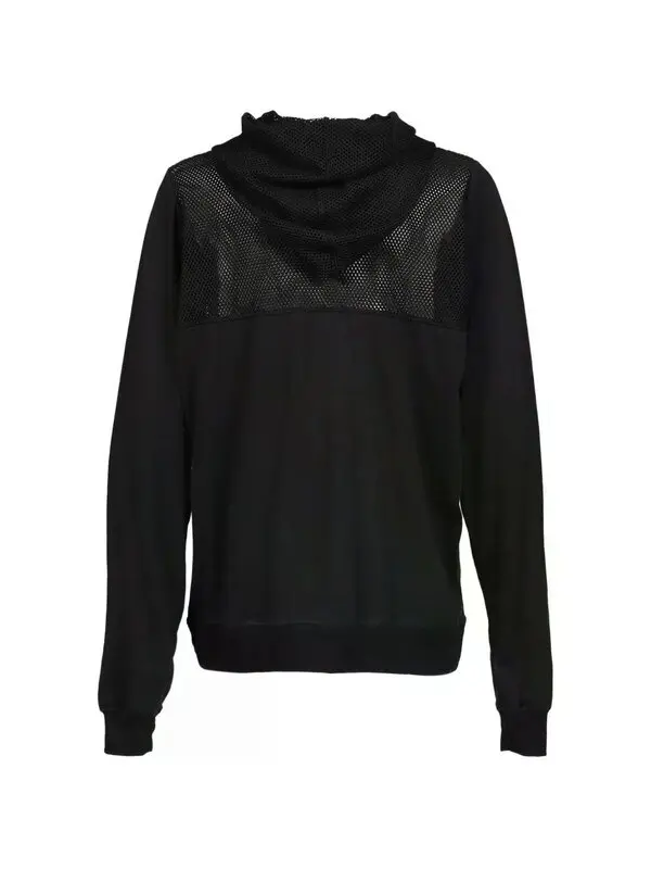 P.L.N. Mesh-panelled Cotton Hoodie