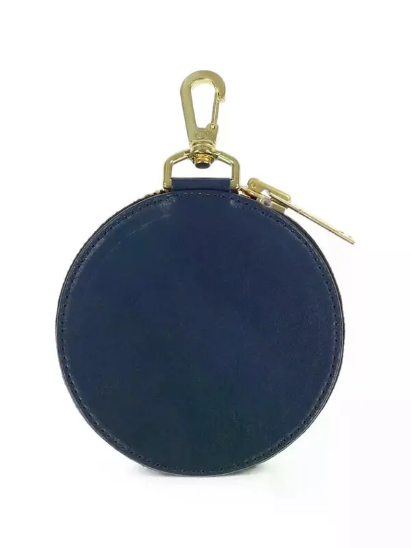 BLACK MEANS Embroidered Leather Coin Case