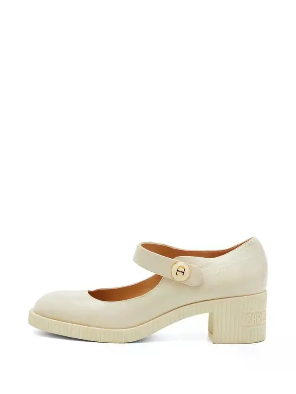 Dior Patent Leather D-doll Mary Jane Pumps - Neutrals