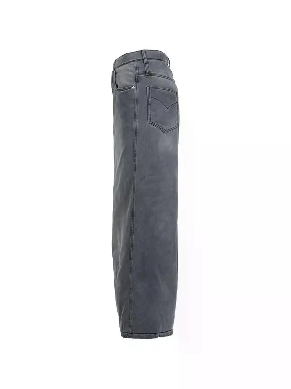 LỰU ĐẠN Washed-effect Wide-leg Jeans