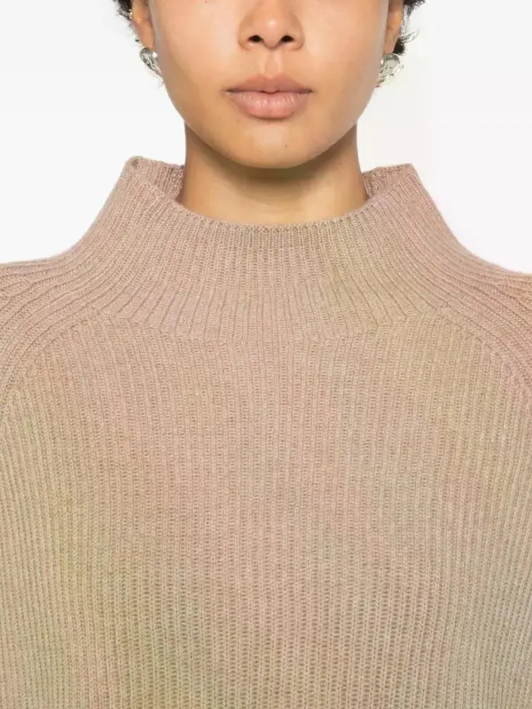 Max Mara Ribbed-knit High-neck Sweater