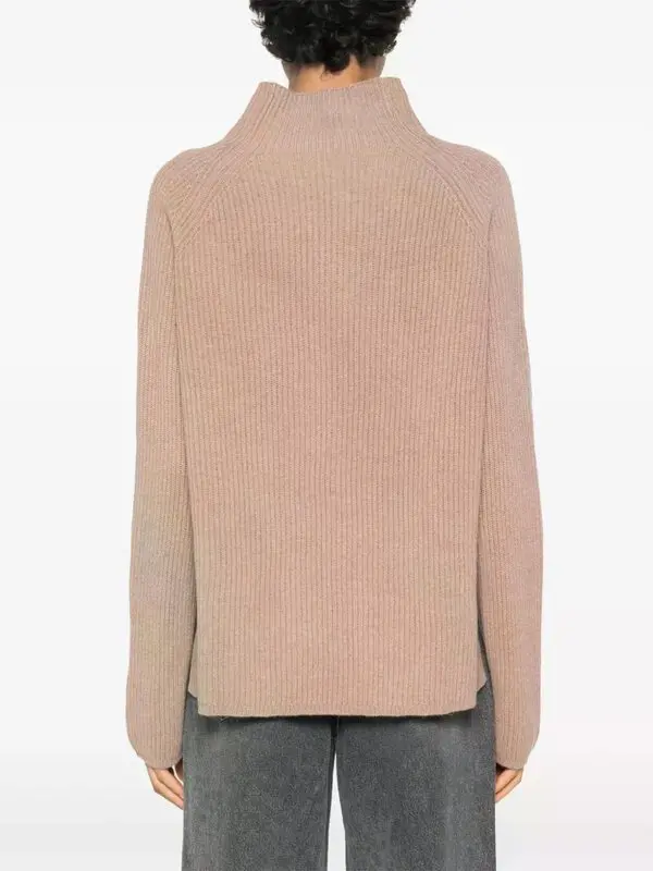 Max Mara Ribbed-knit High-neck Sweater