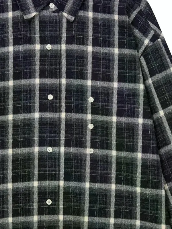 STUDIO TOMBOY Check-pattern Convertible Shirt