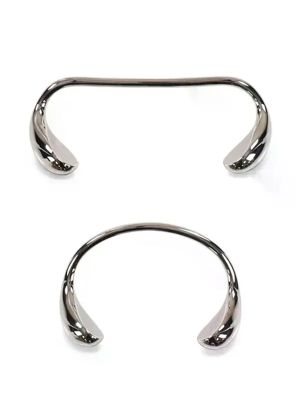 HUGO KREIT Serti Sculptural Cuff Bracelet Set