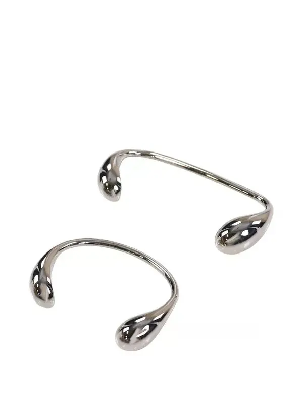 HUGO KREIT Serti Sculptural Cuff Bracelet Set