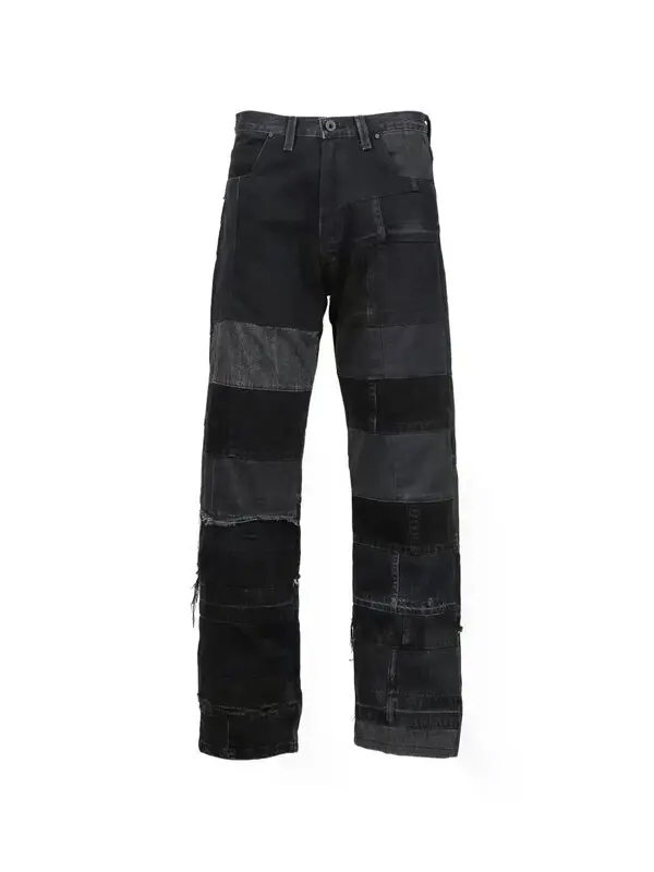 ANT Patchwork Wide-leg Jeans