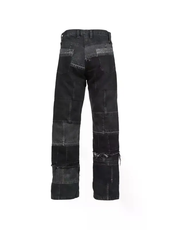 ANT Patchwork Wide-leg Jeans