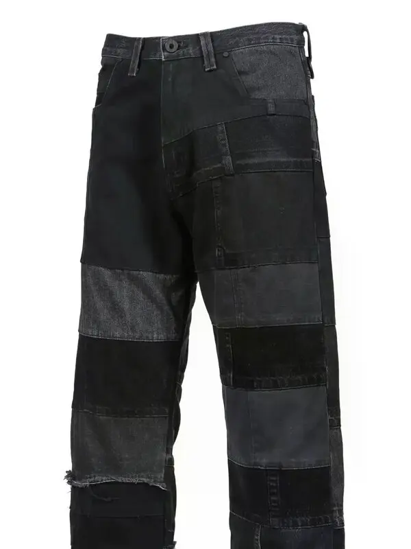 ANT Patchwork Wide-leg Jeans