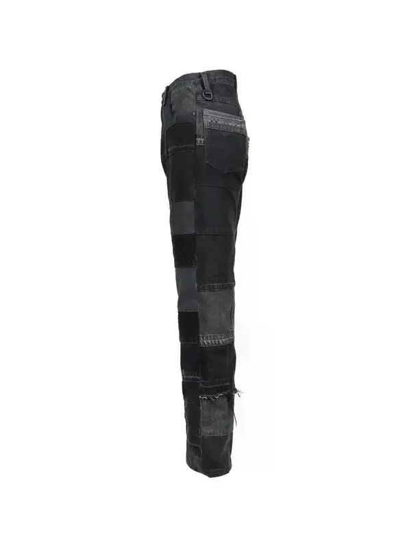 ANT Patchwork Wide-leg Jeans