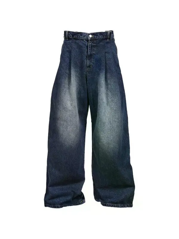 Natasha Zinko Pleated Wide-leg Jeans