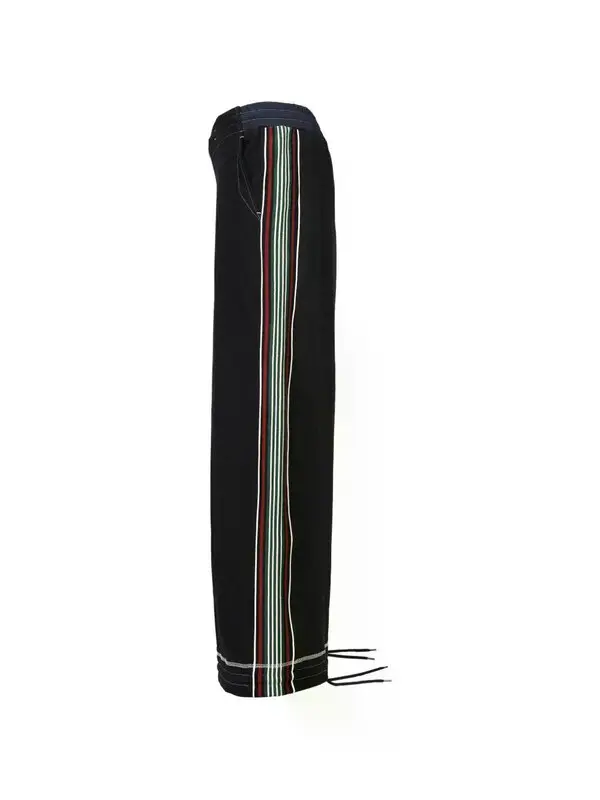 NICHOLAS DALEY Side-stripe Wide-leg Track Pants