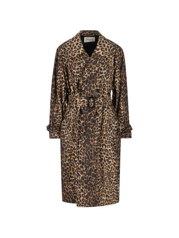 Saint Laurent Printed Nylon Trench Coat - Multi