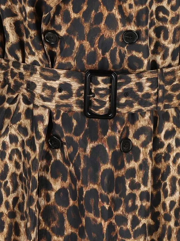 Saint Laurent Printed Nylon Trench Coat
