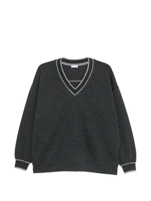 Brunello Cucinelli Cotton V-necked Sweater