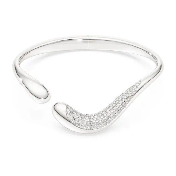 SWAROVSKI Classica Bangle With Pavé Zirconia - White