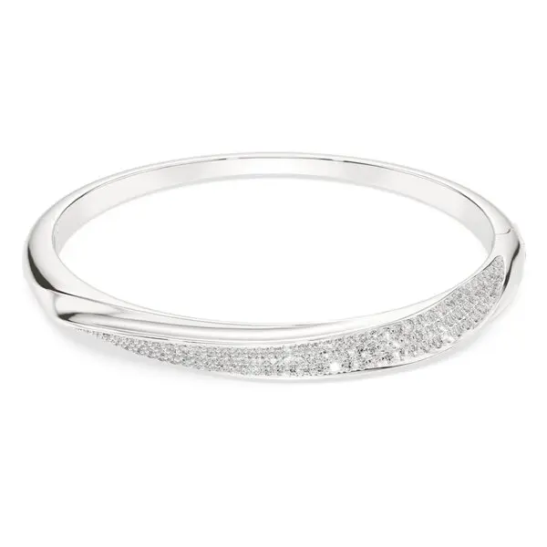 SWAROVSKI Classica Bangle With Pavé Zirconia - White
