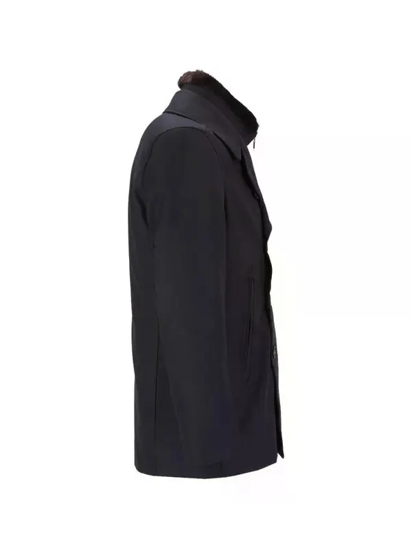 AL DUCA D’AOSTA 1902 Double-breasted Fur-collar Peacoat