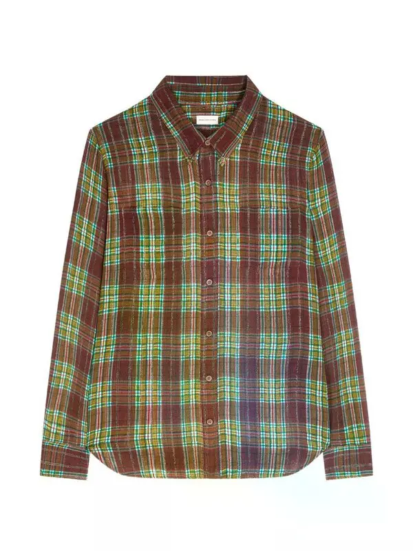 Dries Van Noten Loose Lurex Shirt