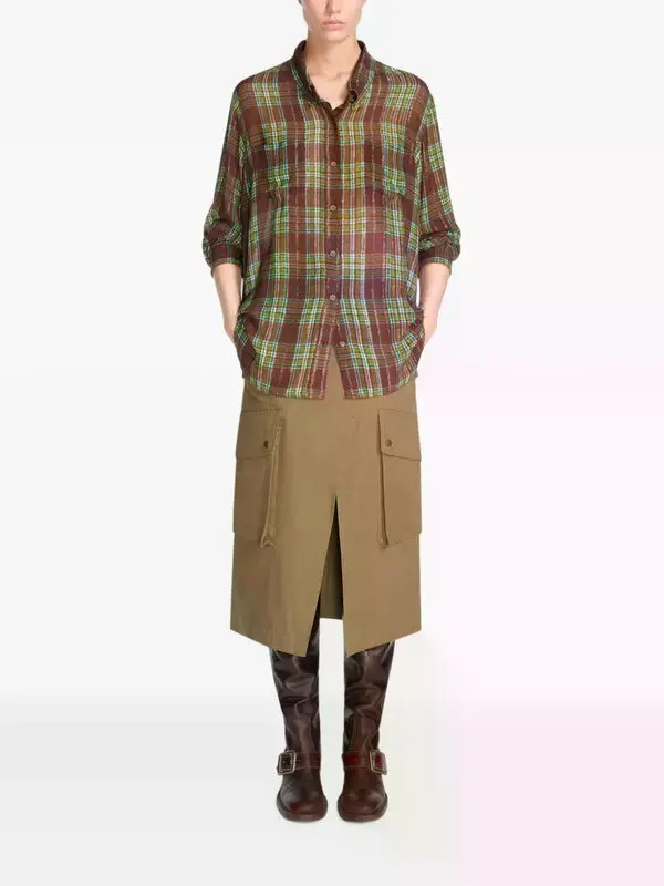 Dries Van Noten Loose Lurex Shirt