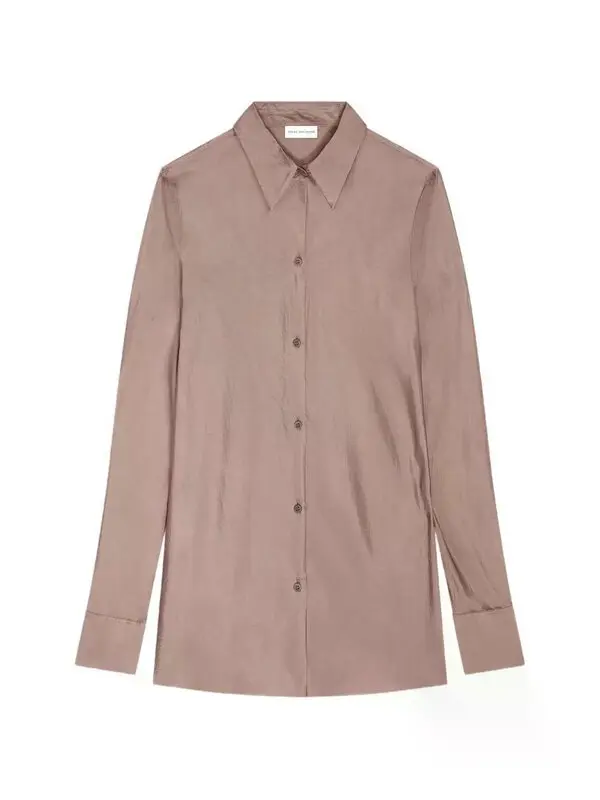 Dries Van Noten Fitted Viscose Shirt - Neutrals