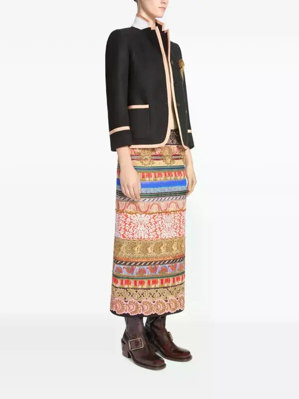 Dries Van Noten Embroidered Wool Blazer