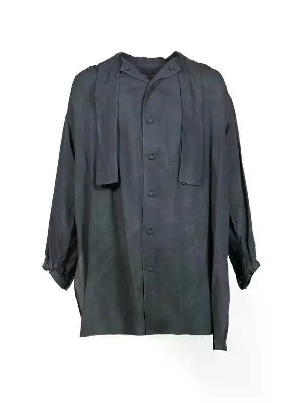 Yohji Yamamoto Washer-finish Gathered Shirt