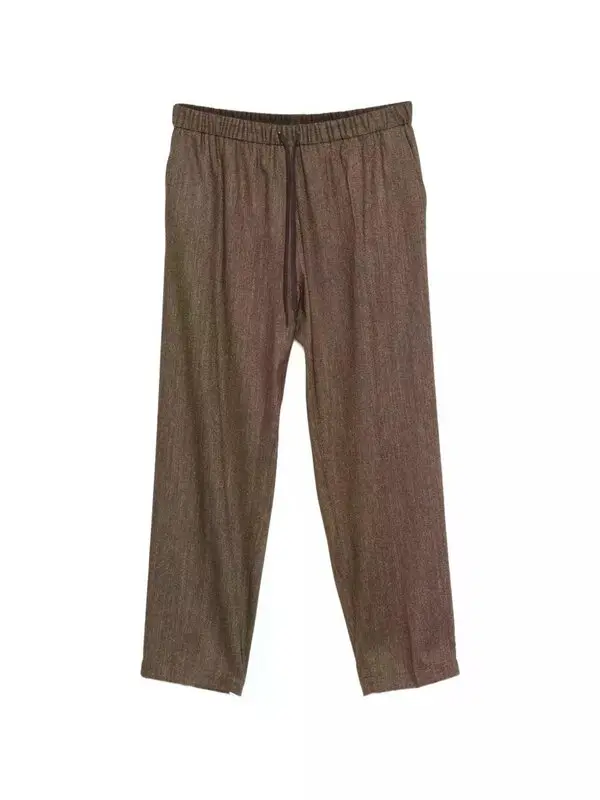 MAISON MARGIELA Drawstring Waist Trousers - Brown