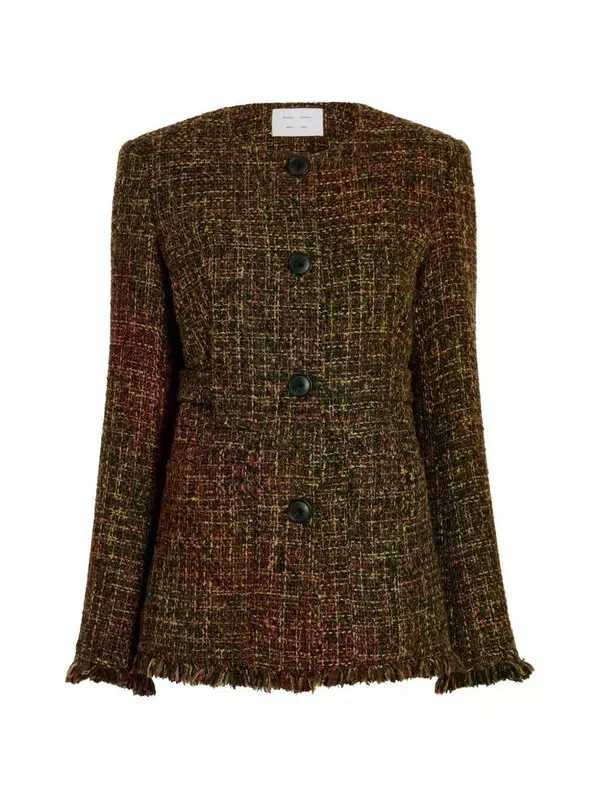Proenza Schouler White Label Aurelia Tweed Long-sleeve Jacket