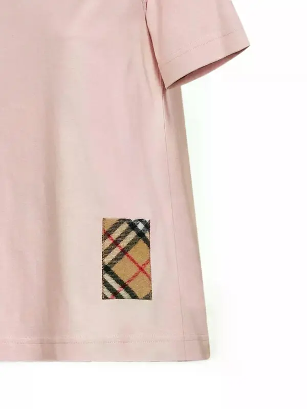 Burberry Check Cashmere Patch T-shirt