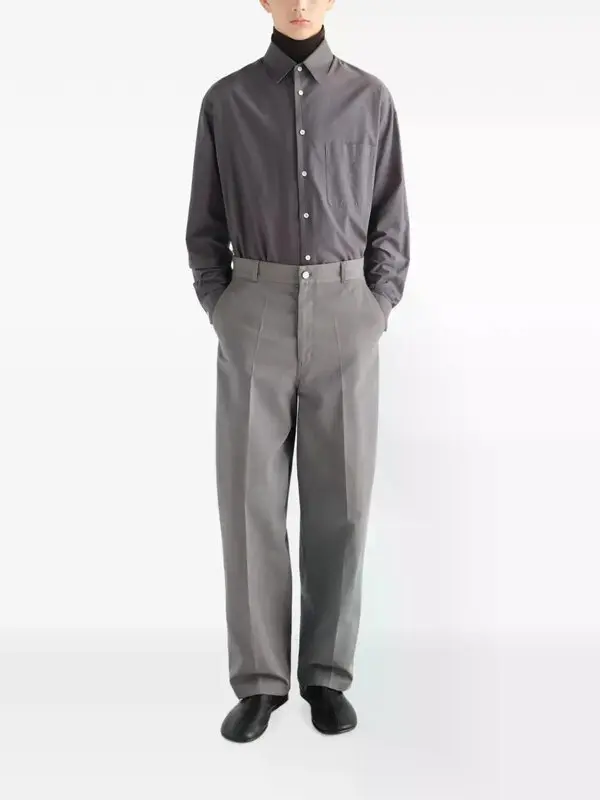 LEMAIRE Barrel Pants In Polycotton Twill