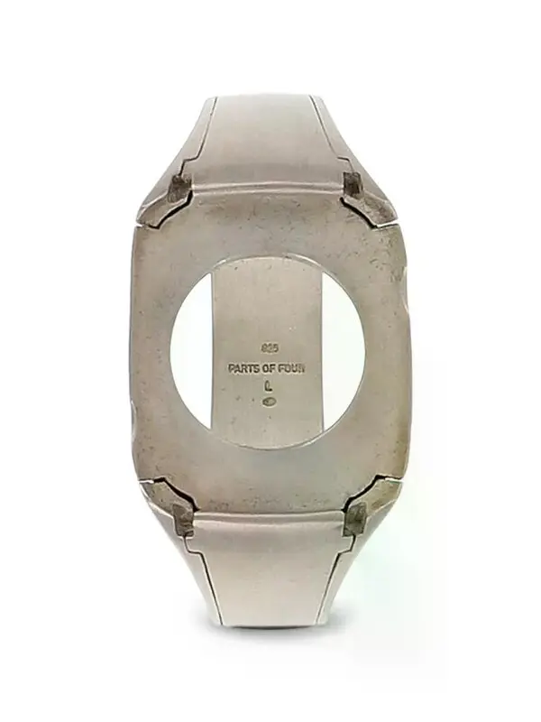 PARTS OF FOUR Textured Sterling 46mm Watch - Silver