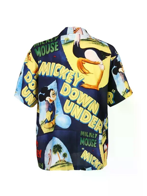 PORTER CLASSIC Mickey & Bird Aloha Shirt